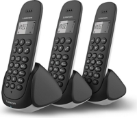 Téléphone fixe Logicom Trio 355t noir au meilleur prix | E.Leclerc