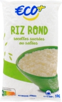 Riz rond sachet - 1 kg - ECO + au meilleur prix | E.Leclerc