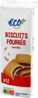 biscuits fourrés cacao x 12 - 225 g - ECO + au meilleur prix | E.Leclerc