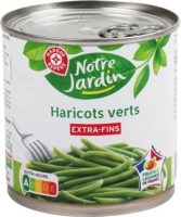 Haricots Verts Extra Fins-220G - NOTRE JARDIN au meilleur prix | E.Leclerc