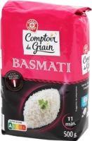 Riz long blanchi basmati - 500 g - COMPTOIR DU GRAIN au meilleur prix ...