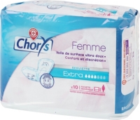 serviette incontinence extra x10 - CHORYS au meilleur prix | E.Leclerc