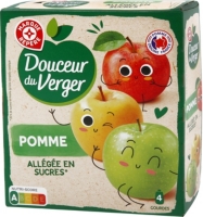 Gourdes allégées en sucres pomme - 4 x 90 g - DOUCEUR DU VERGER au ...