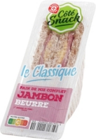 sandwich jambon beurre - 125 g - COTE SNACK au meilleur prix | E.Leclerc
