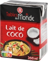 Lait de coco brique - 200 ml - TABLES DU MONDE au meilleur prix | E.Leclerc