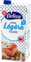 Crème légère fluide UHT 12 % Mat. Gr. - 1 l - DELISSE au meilleur prix | E.Leclerc