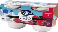 Yaourt à la grecque sur lit de fruits rouges - 4 x 150 g - DELISSE au ...