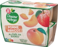 Spécialité fruits pomme abricot - 4 x 100 g au meilleur prix | E.Leclerc
