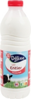 Lait pasteurisé entier en bouteille - 1 l - DELISSE au meilleur prix ...