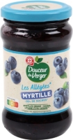 Confiture allégée en sucres de myrtilles - 340 g - DOUCEUR DU VERGER au ...