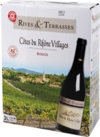 Vin Rouge Côtes Du Rhône Villages AOP - Bag-in-Box® 3L - RIVES ET ...