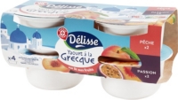 Yaourt à la grecque sur lit de fruits jaunes - 4 x 150 g - DELISSE au ...