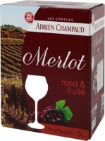 Vin Rouge D'Espagne Merlot - Bag-in-Box® 5L - ADRIEN CHAMPAUD au ...
