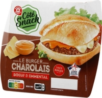 burger Le Charolais boeuf emmental - 180 g - COTE SNACK au meilleur ...