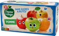 Gourdes sans sucres ajoutés pomme - 12 x 90 g - DOUCEUR DU VERGER au ...