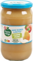 Bocal sans sucres ajoutés pomme poire - 710 g - DOUCEUR DU VERGER au ...