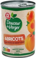 Abricots demi fruits au sirop léger - 235 g - DOUCEUR DU VERGER au ...
