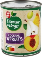 Cocktail de fruits au sirop léger - 500 g - DOUCEUR DU VERGER au ...