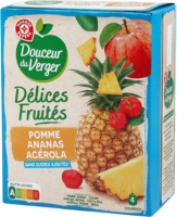 Gourdes sans sucres ajoutés pomme ananas acérola - 4 x 120 g - DOUCEUR ...