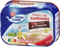 Filet de sardine à l'huile d'olive piment - 100G - PECHE OCEAN au ...