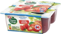 purée de fruits pomme fraise sans sucres ajoutés x 4 - 400 g - DOUCEUR ...