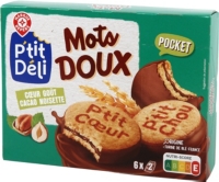 Biscuits mots doux goût chocolat au lait et cacao noisette - 180 g - P ...