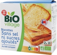 biscotte sans sel ni sucres ajoutés au blé complet bio - 300 g - BIO ...