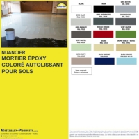 Mortier époxy coloré autolissant pour sols Kit de 20 Kg Gris Clair RAL ...