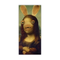 LAPINS CRETINS Magnet Soft Touch La Joconde au meilleur prix | E.Leclerc