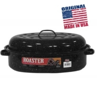 Cocotte ovale en acier carbon 46x31cm roaster graniteware - 0509 - warmcook au meilleur prix | E ...