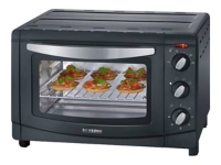 Mini four 20l 1500w plat 30cm minuteur pierre a pizza noir inox. au ...